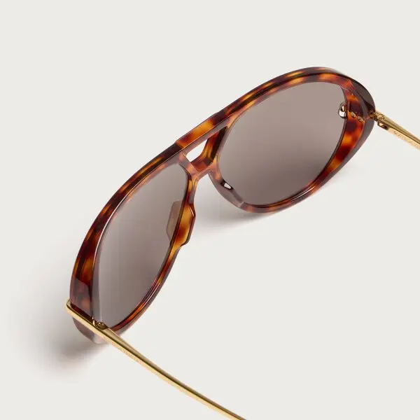 Bottega Veneta Bv1274s Sunglasses - Havana/gold/brown