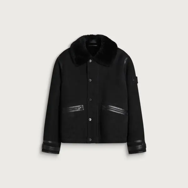 Stone Island Ghost Suede Sheepskin Jacket