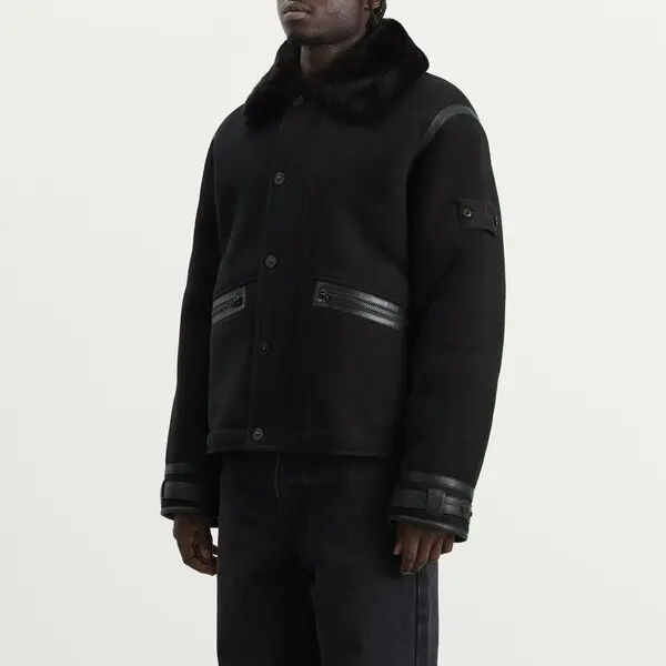 Stone Island Ghost Suede Sheepskin Jacket