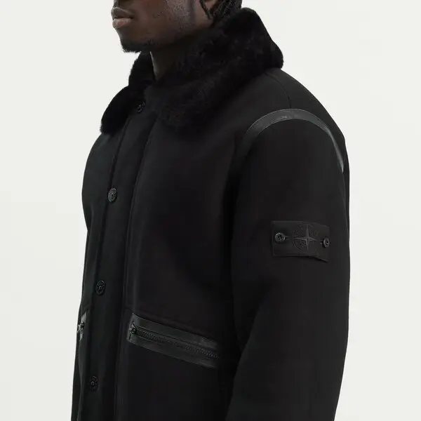 Stone Island Ghost Suede Sheepskin Jacket