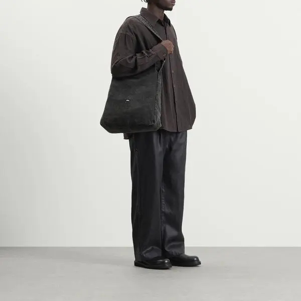 Our Legacy Indigo Canvas Sling Bag - Deep Blue