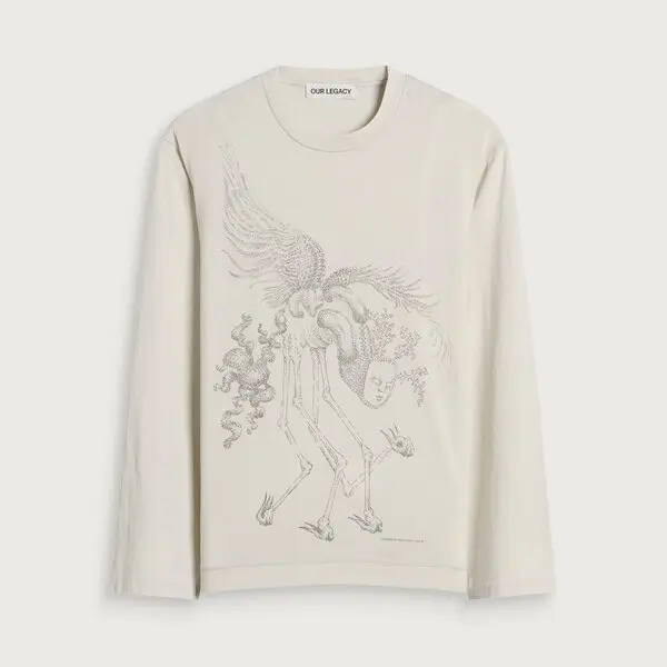 Our Legacy Spirit Print Box Long Sleeve Top - Manifested