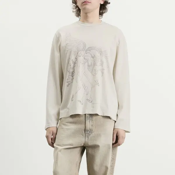 Our Legacy Spirit Print Box Long Sleeve Top