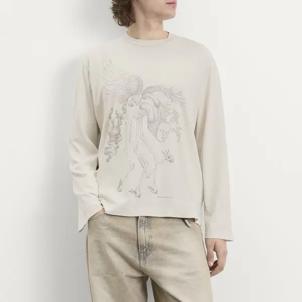 Our Legacy Spirit Print Box Long Sleeve Top