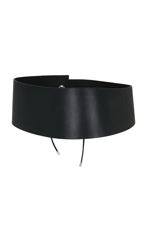 ST. AGNI Leather Asymmetric Belt