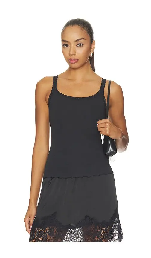 SKIMS Pointelle Cami Top - Onyx
