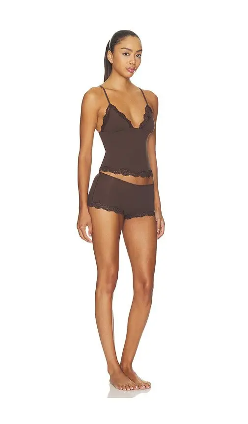 SKIMS Fits Everybody Lace Triangle Cami & Boyshort Set
