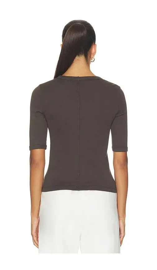 Enza Costa Supima Cotton Classic Half Sleeve T-shirt