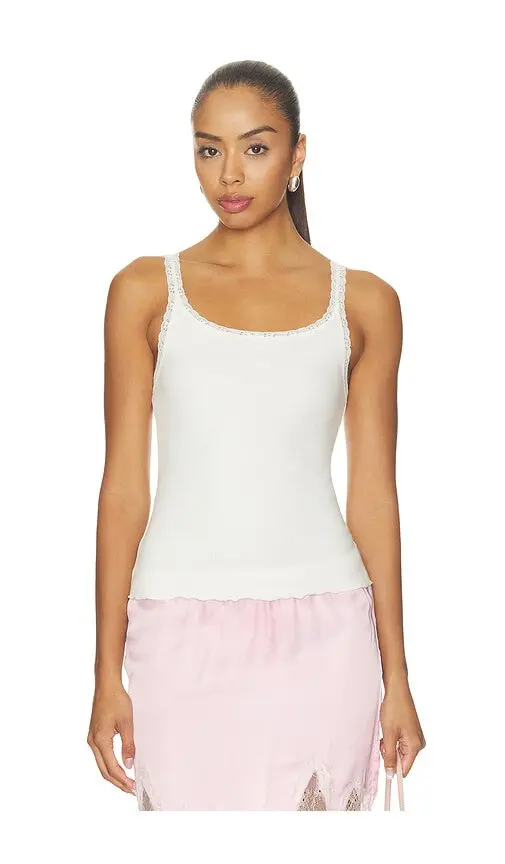 SKIMS Back To School Pointelle Cami Top - Ivory