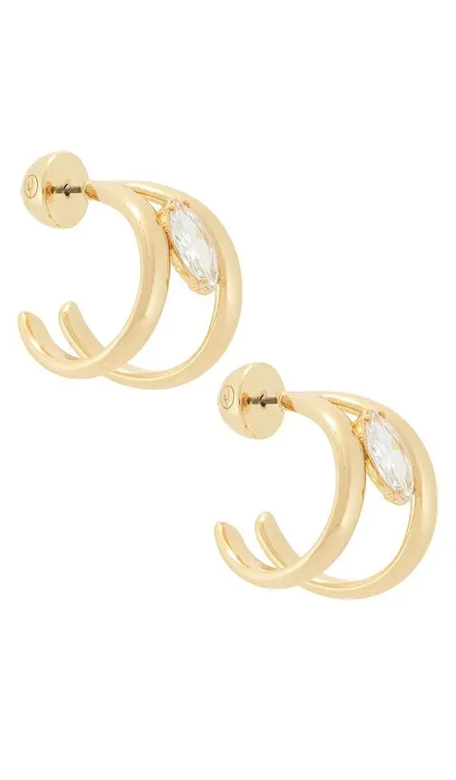 Ettika Orbit Crystal Hoop Earrings
