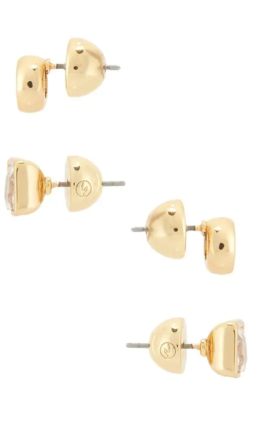 Ettika Classic Pairs Crystal Stud Set