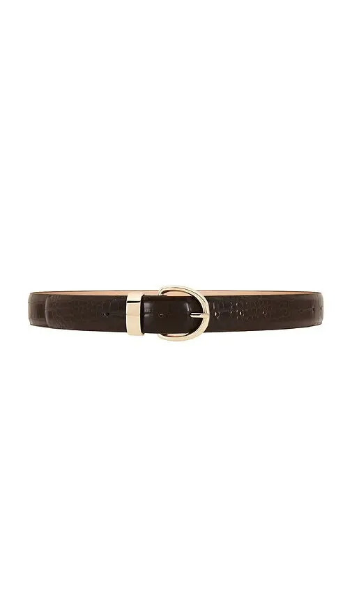 8 Other Reasons Polished Croc Embossed Belt - Brown