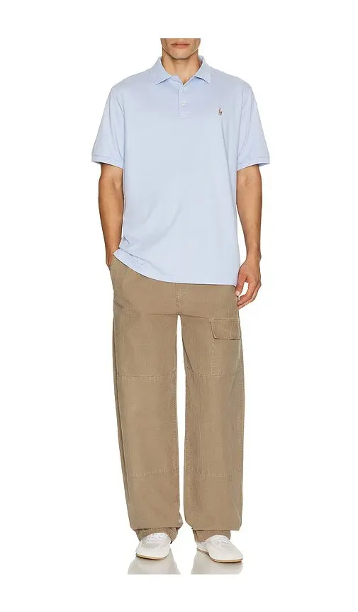 Polo Ralph Lauren Short Sleeve Soft Touch Polo In Blue