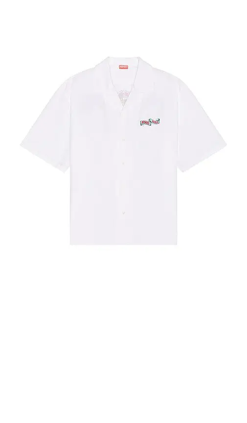 Kenzo Jumping Tiger Hawaiian Short Sleeve Shirt