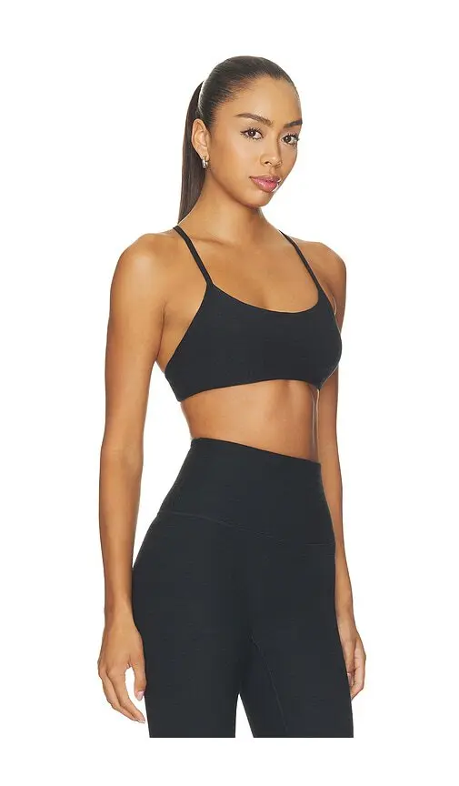 Beyond Yoga Spacedye Minimal Sports Bra In Black