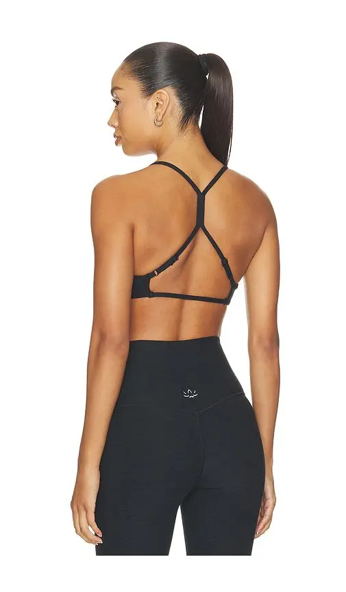 Beyond Yoga Spacedye Minimal Sports Bra In Black