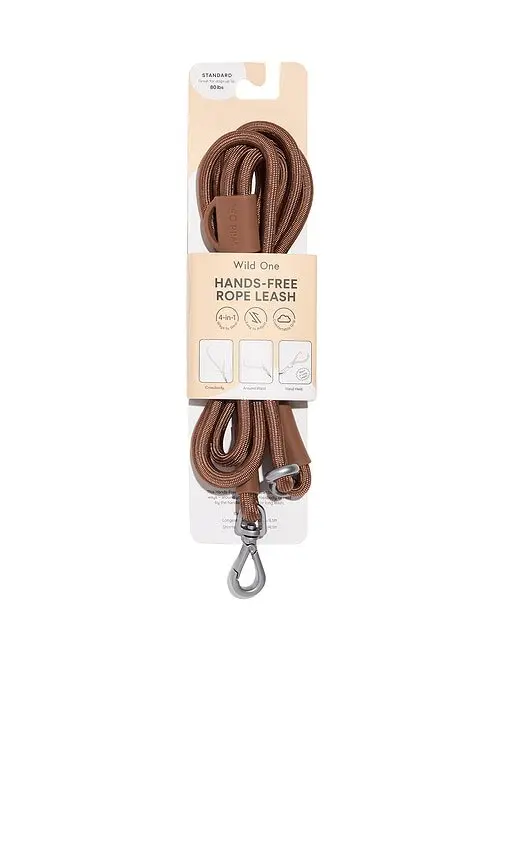 WILD ONE Rope Leash In Brown