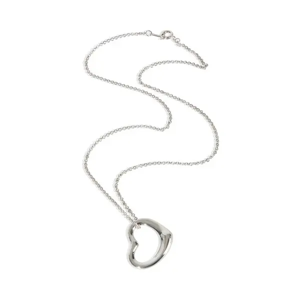 Tiffany & Co. Sterling Silver Elsa Peretti Open Heart Pendant