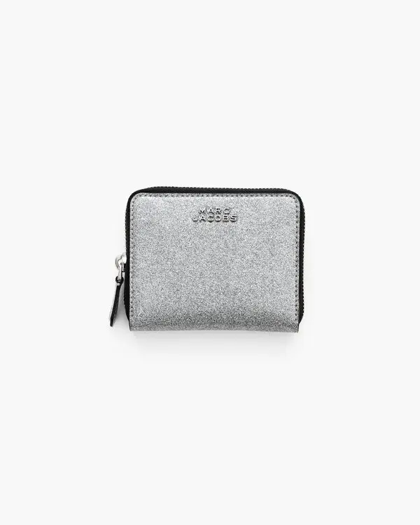 Marc Jacobs The Coated Glitter Everyday Slim Compact Wallet