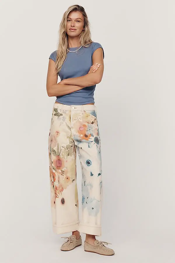 PILCRO Kayden High-rise Barrel-leg Jeans