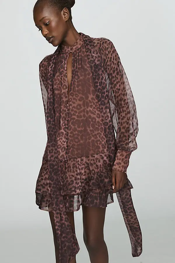 Bardot Adrie Mini Dress - Leopard