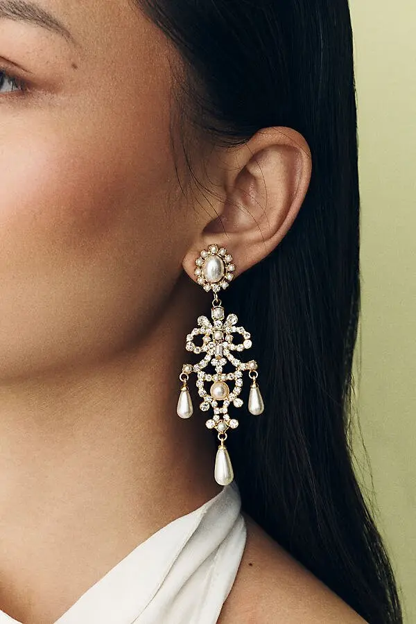 TWIGS & HONEY Baroque Chandelier Earrings