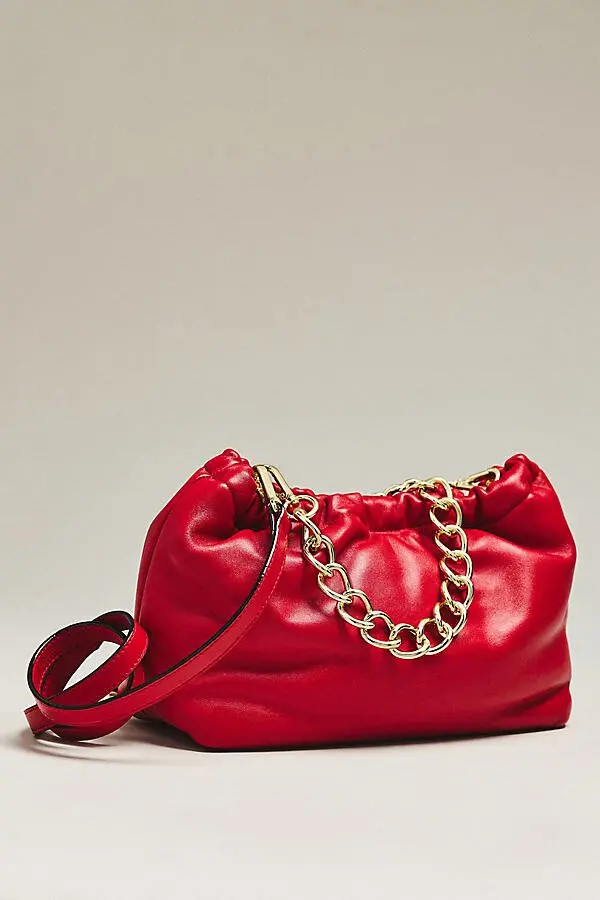 FRANCES VALENTINE Bici Nappa Leather Handbag - Red
