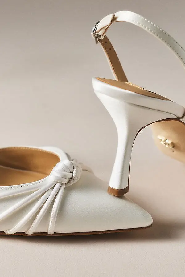 Badgley Mischka Yena D'orsay Slgback Heels - White