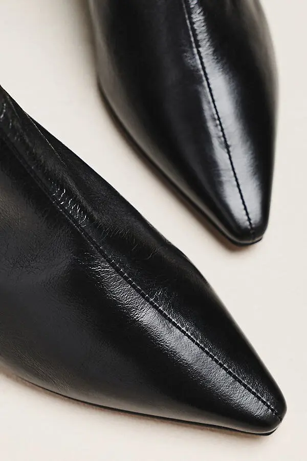 Maeve Leather Pointed-toe Ankle Boots