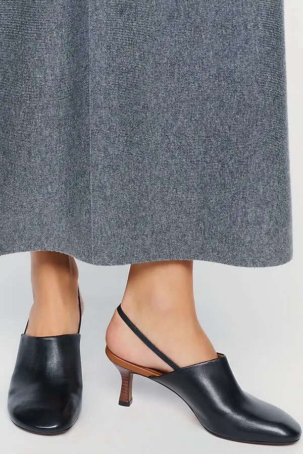 Maeve Shootie Mules - Black