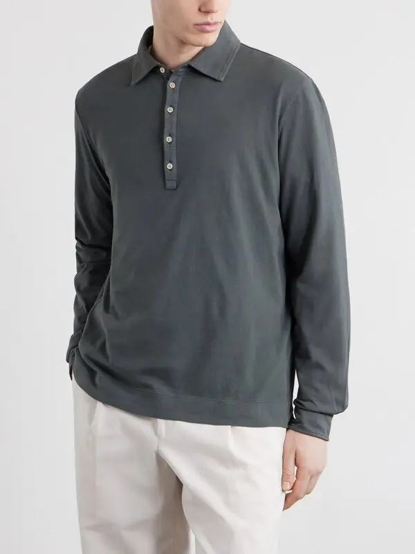 Massimo Alba Raya Cotton-jersey Polo Shirt