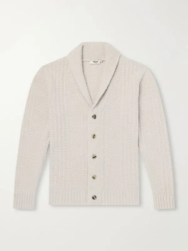 Altea Wool And Cashmere-blend Shawl-collar Cardigan