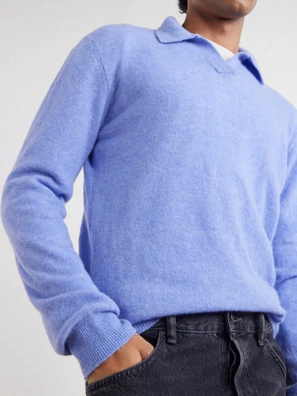 Altea Wool And Cashmere-blend Polo Sweater