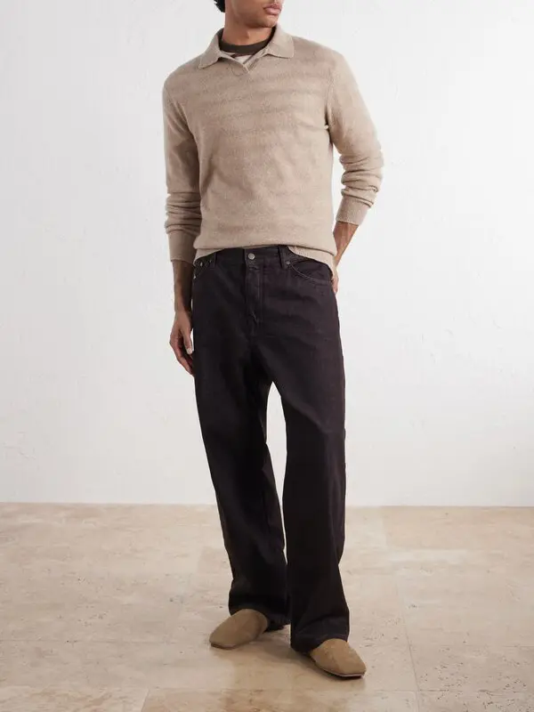 Altea Wool And Cashmere-blend Polo Sweater