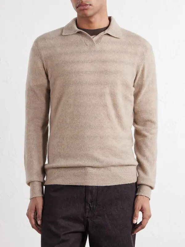 Altea Wool And Cashmere-blend Polo Sweater