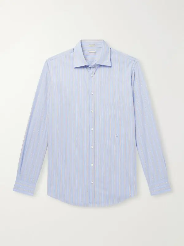Massimo Alba Genova Striped Cotton-poplin Shirt