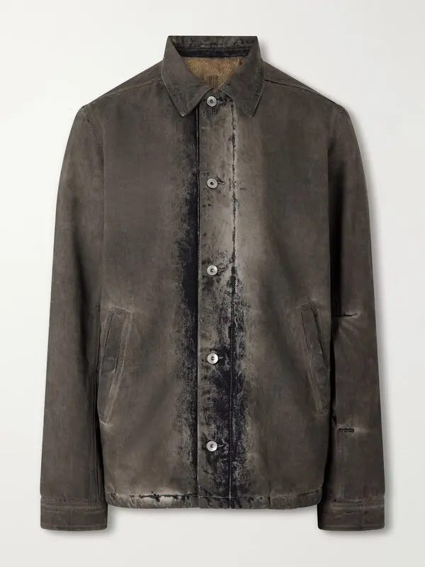 Rick Owens Washed-denim Trucker Jacket