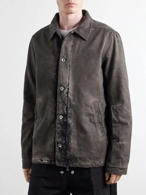 Rick Owens Washed-denim Trucker Jacket