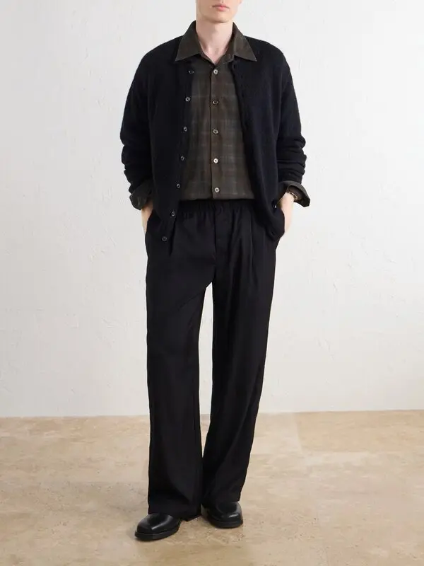 Our Legacy Borrowed Checked Cotton-flannel Shirt