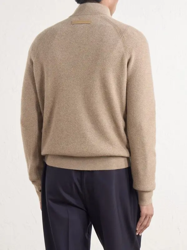 Zegna Oasi Cashmere Half-zip Sweater