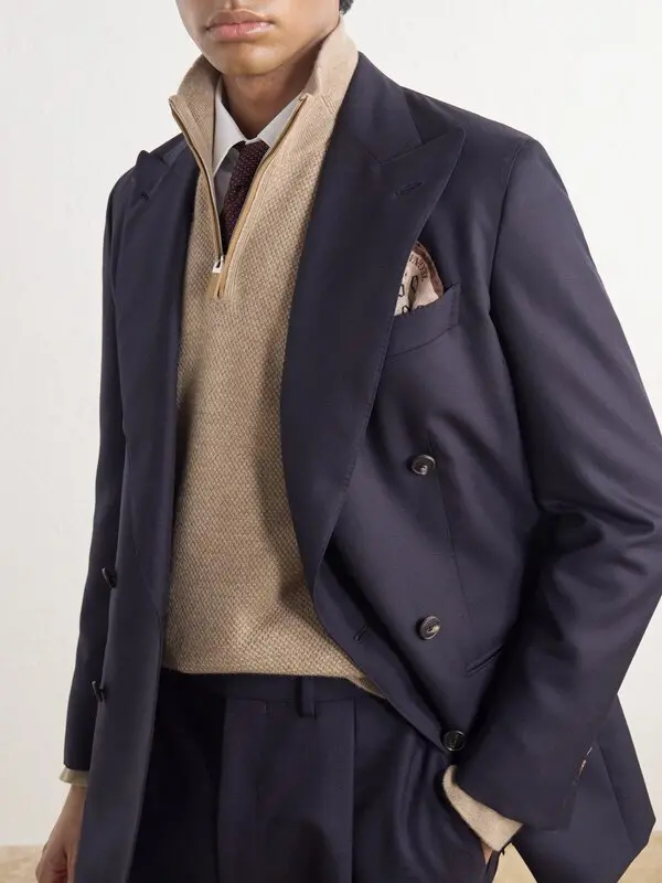 Zegna Oasi Cashmere Half-zip Sweater