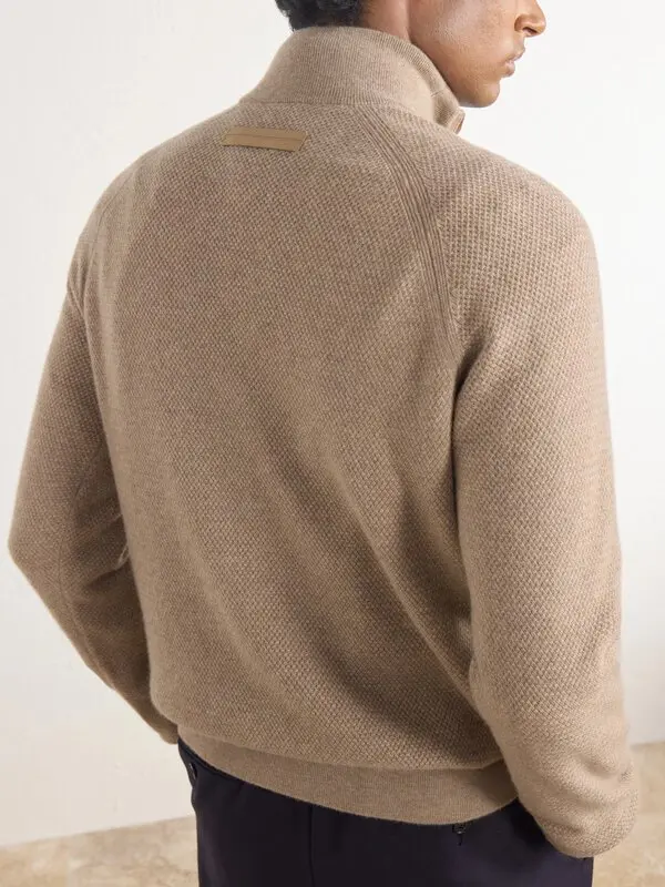 Zegna Oasi Cashmere Half-zip Sweater
