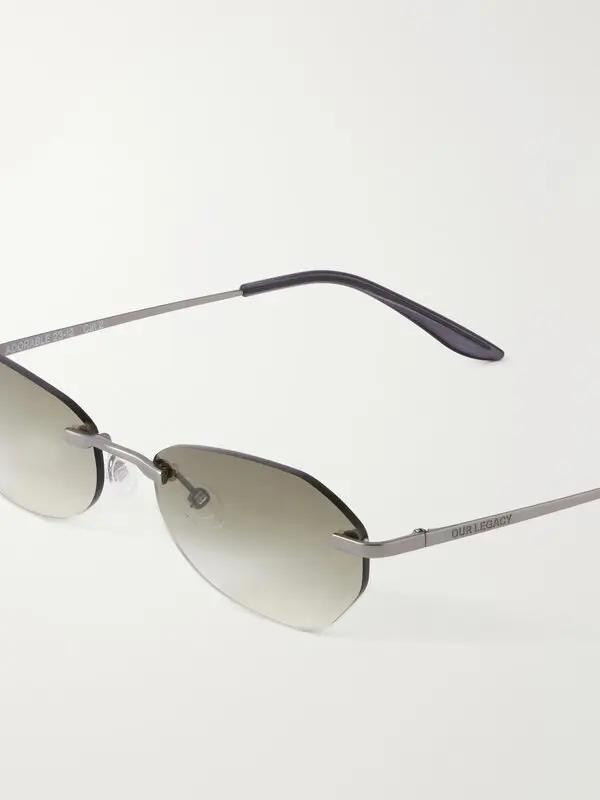 Our Legacy Adorable Round-frame Metal Sunglasses