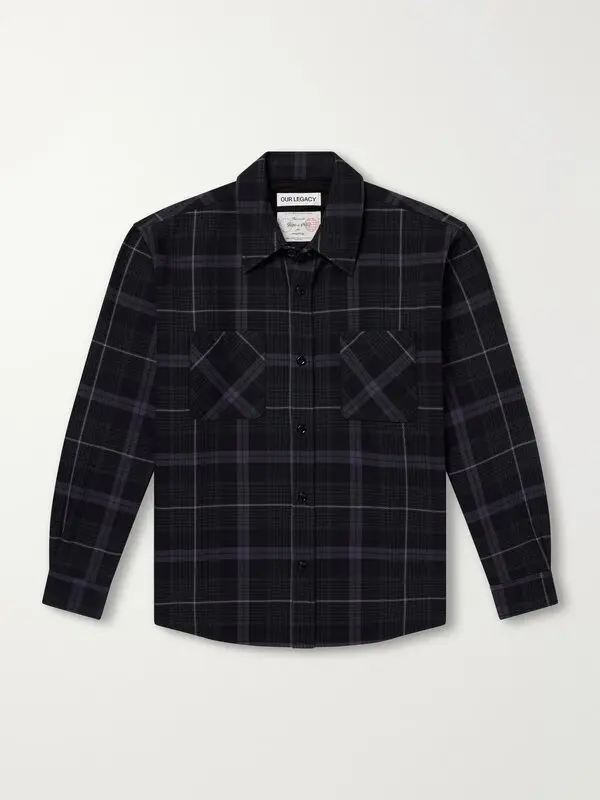 Our Legacy Whoppin Checked Cotton-flannel Shirt