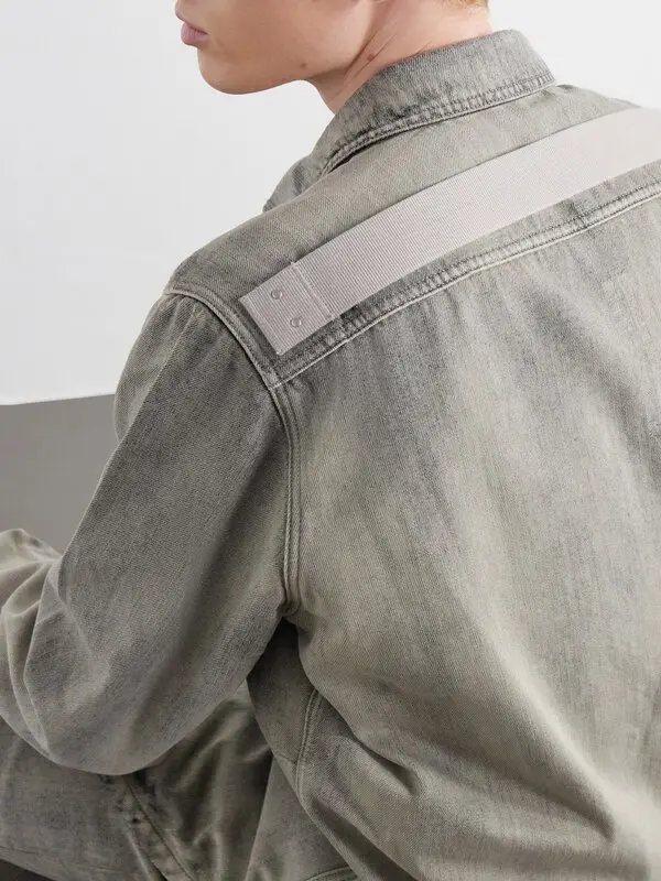 Rick Owens Washed-denim Overshirt