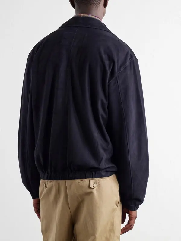 Polo Ralph Lauren Logo-embroidered Suede Jacket