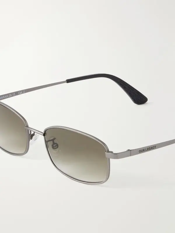 Our Legacy Librarian Round-frame Metal Sunglasses