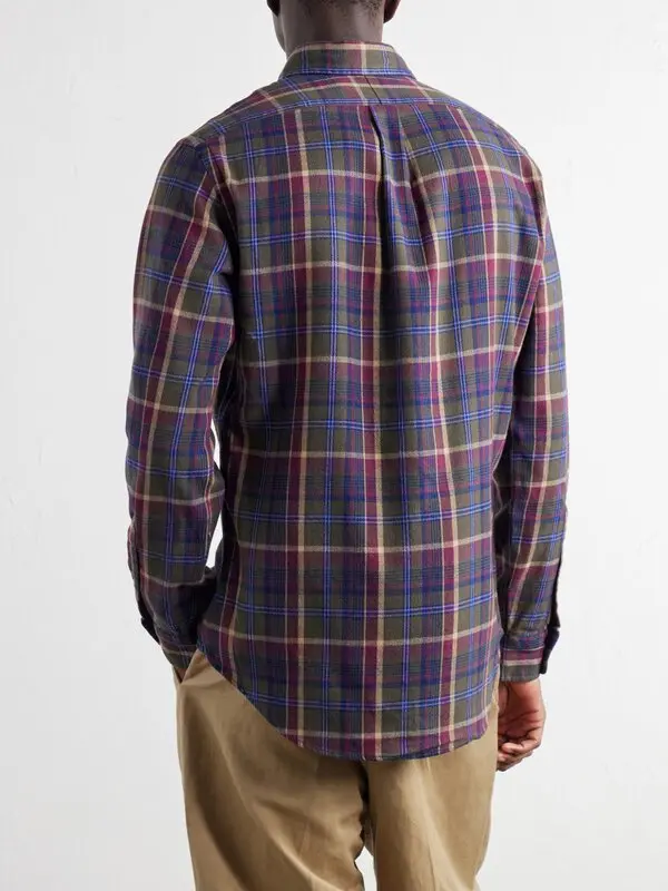 Polo Ralph Lauren Button-down Collar Checked Cotton-flannel Shirt