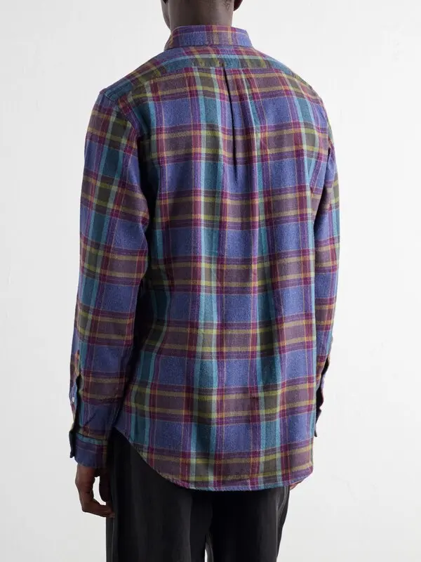 Polo Ralph Lauren Button-down Collar Checked Cotton-flannel Shirt