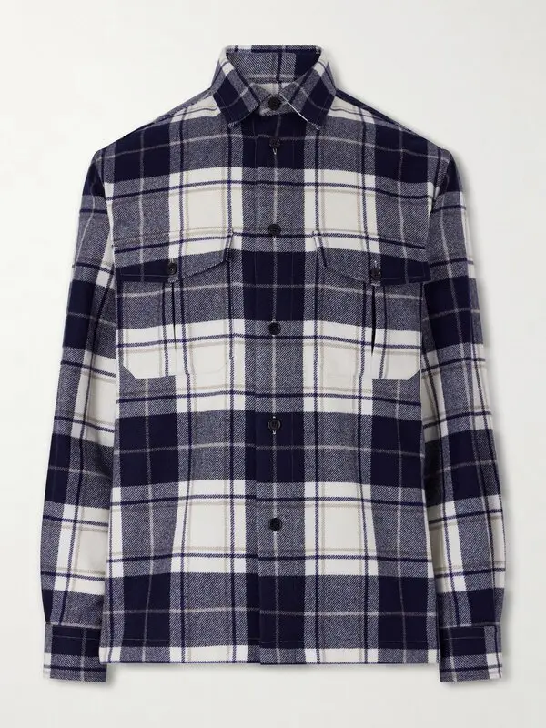 Dunhill Checked Cashmere Overshirt